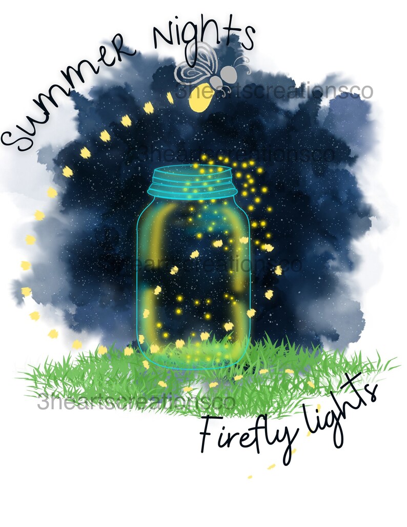 Fireflies Png,summer Nights and Firefly Lights Png, Summer Png ...