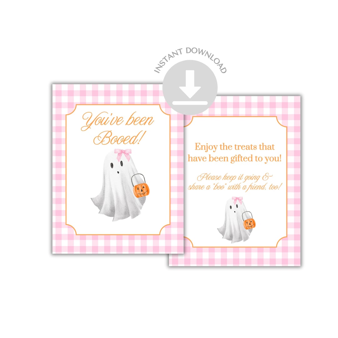 Instant Download You've Been Booed Page Set / Halloween Printable ...