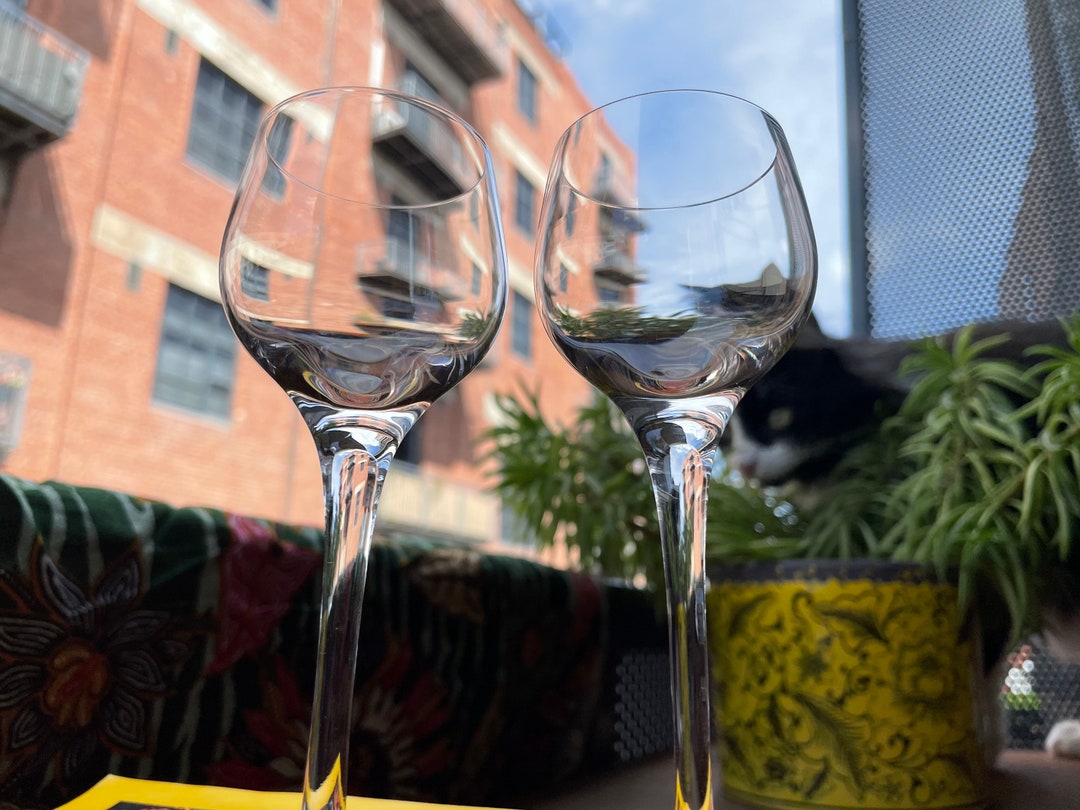 Vintage Orrefors Crystal Glassware Set of Two Port Glasses - Etsy