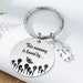 Personalized Family Key Chain,custom Engraved Charms With 1 2 3 4 5 ...