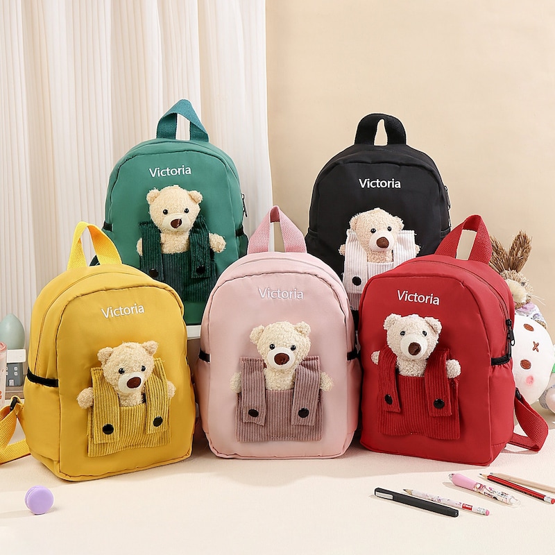 Red Backpack Personalised - Etsy