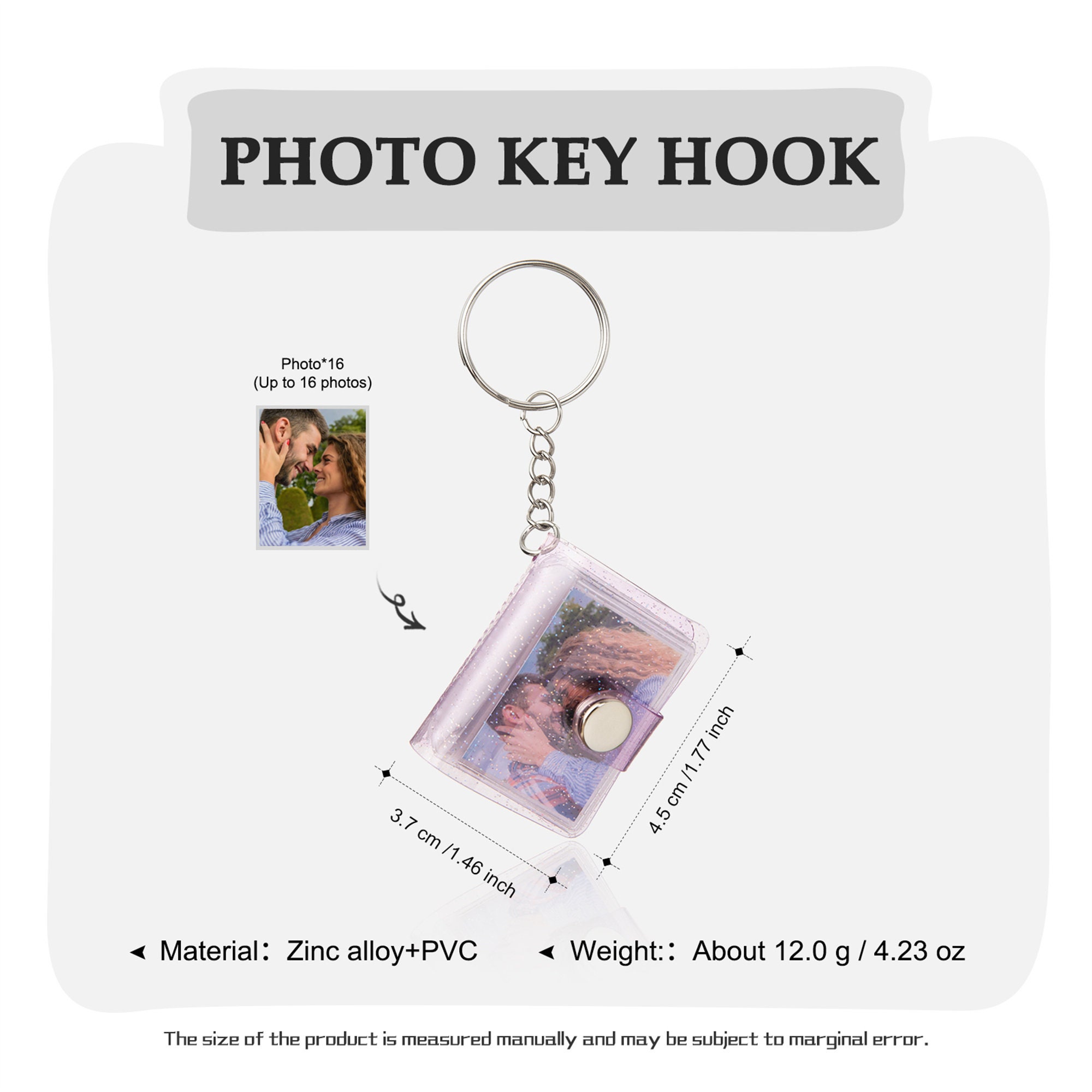 Personalized Mini Photo Album Keychain Couples Gift for - Etsy