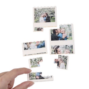 Personalised 4 Photos Blocks Puzzle,custom Picture Photobooth Style ...
