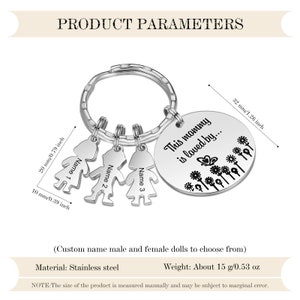 Personalized Family Key Chain,custom Engraved Charms With 1 2 3 4 5 ...