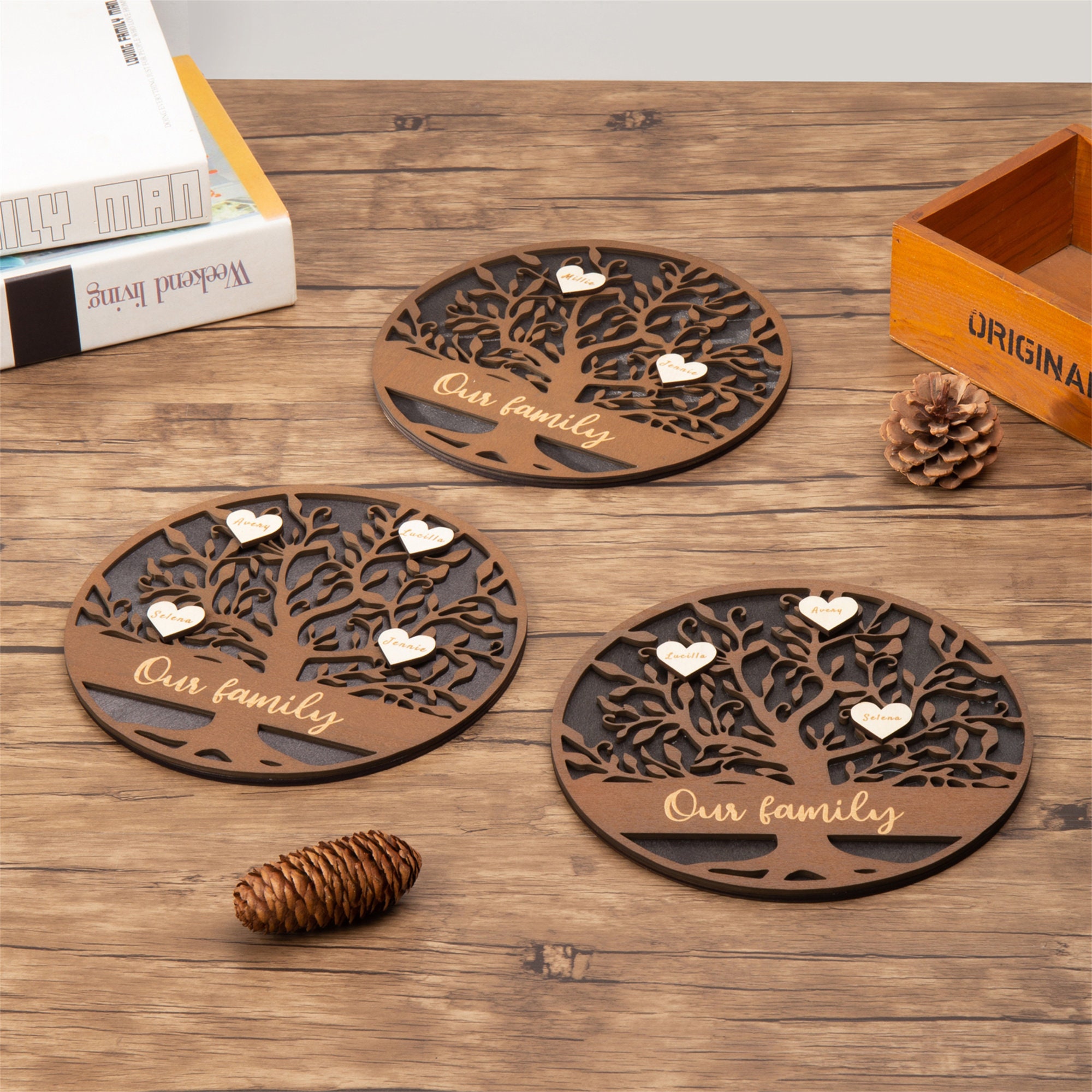 Personalized Family Tree Family Keepsake Mother's Day - Etsy