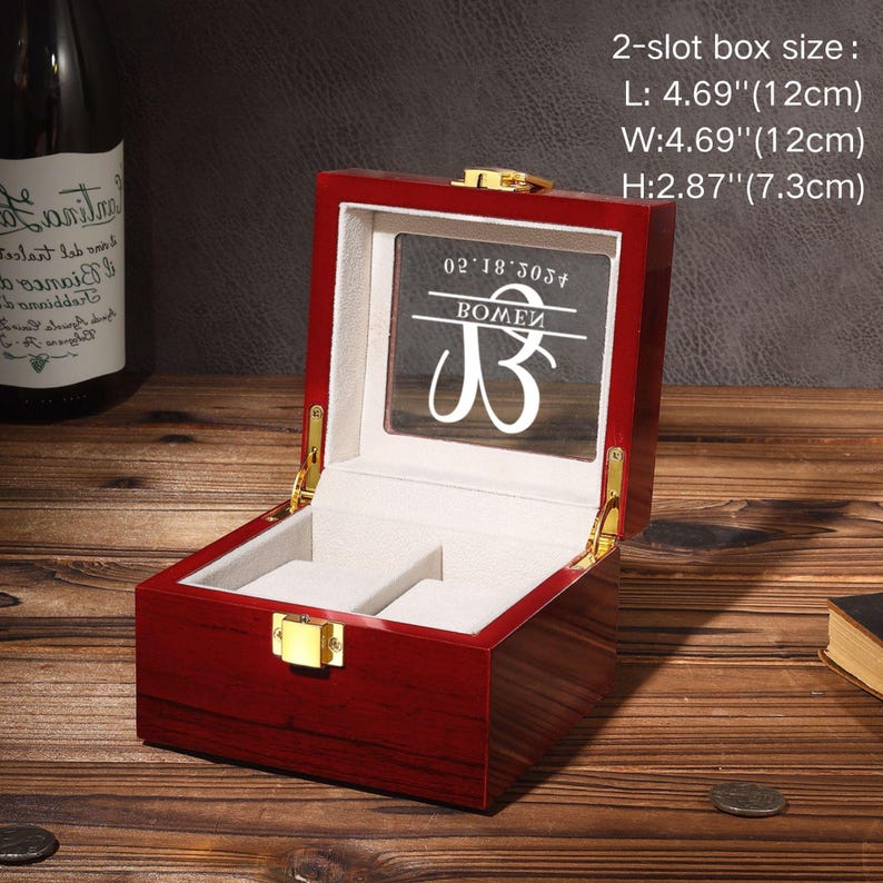 Personalized Men's Wooden Watch Box,engraved Watch Box,custom Name ...