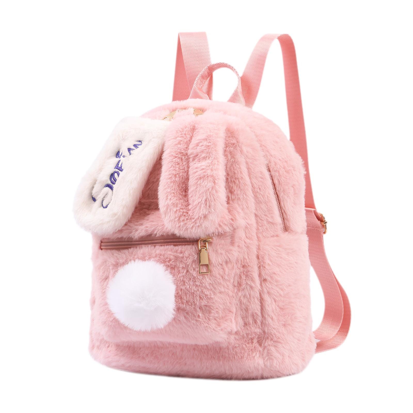 Personalized Kids' Backpack With Name,cute Pink Bunny Backpack,custom ...