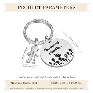 Personalized Family Key Chain,custom Engraved Charms With 1 2 3 4 5 ...