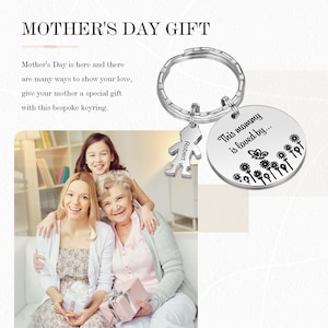 Personalized Family Key Chain,custom Engraved Charms With 1 2 3 4 5 ...