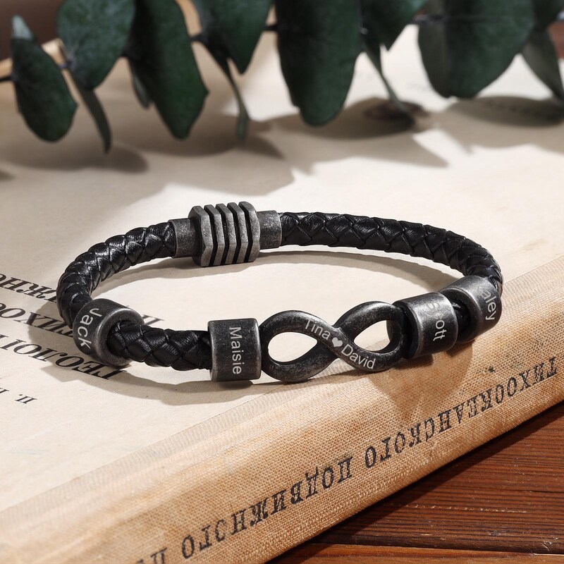 Mens Infinity Bracelet - Etsy