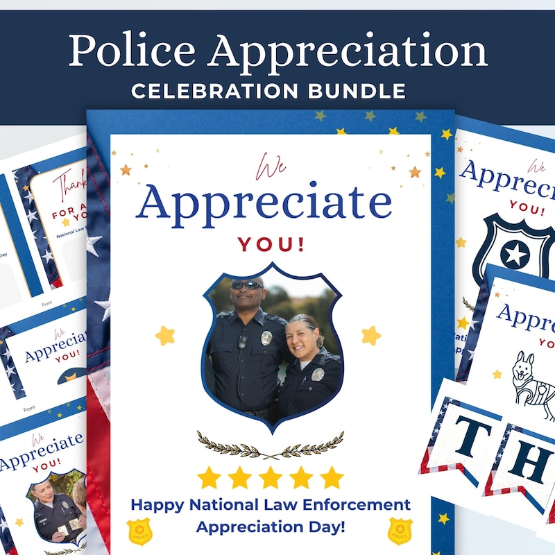 Law Enforcement Day Card - Etsy