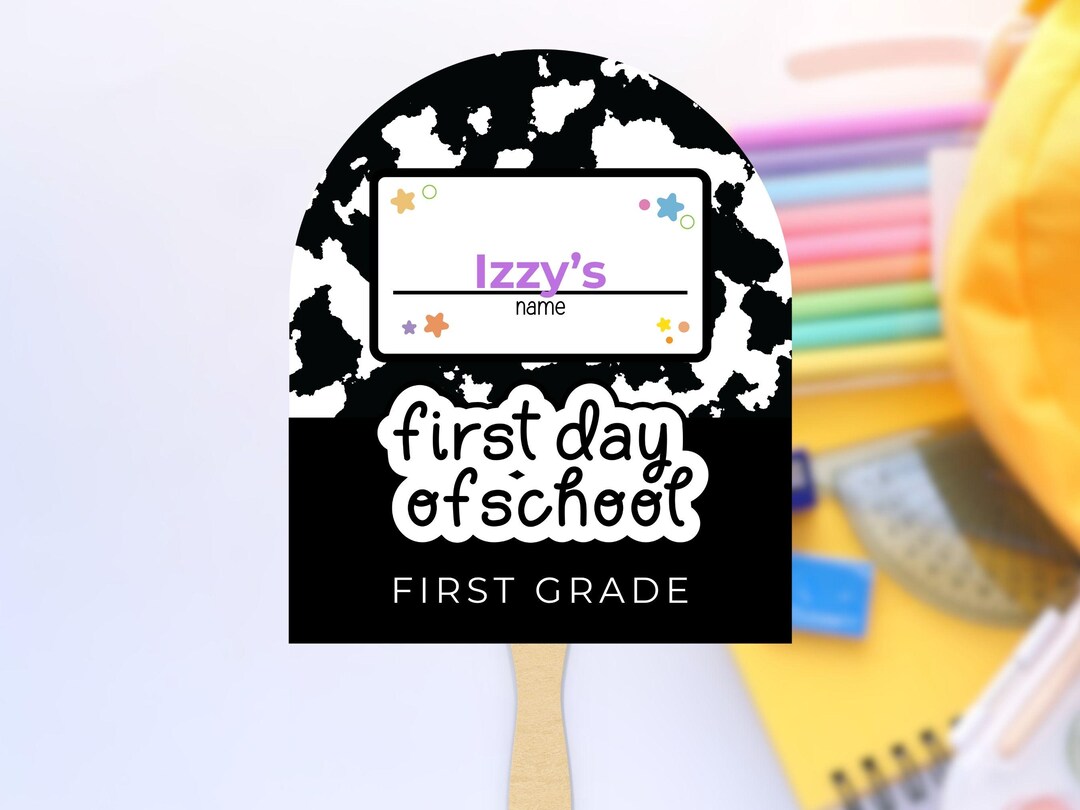 Personalized First Day of School Sign | Reusable Photo Prop (digital ...