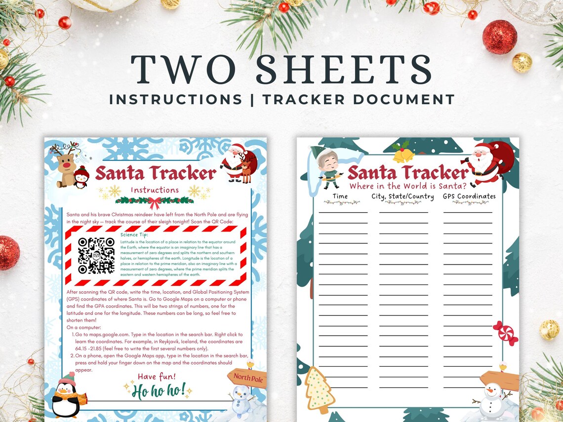 Santa Tracker STEM Christmas Activity | Christmas Printable GPS Santa ...