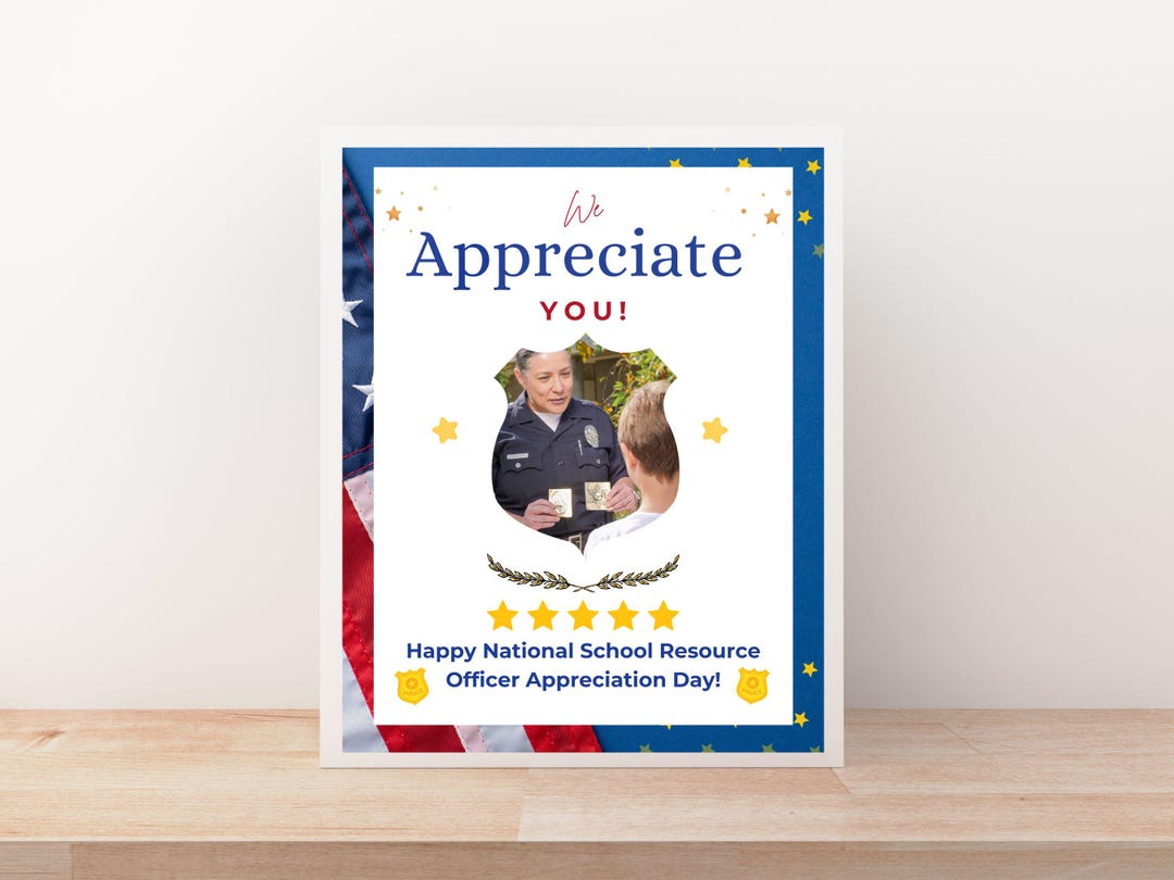 School Resource Officer Appreciation Day Sign | SRO Appreciation ...