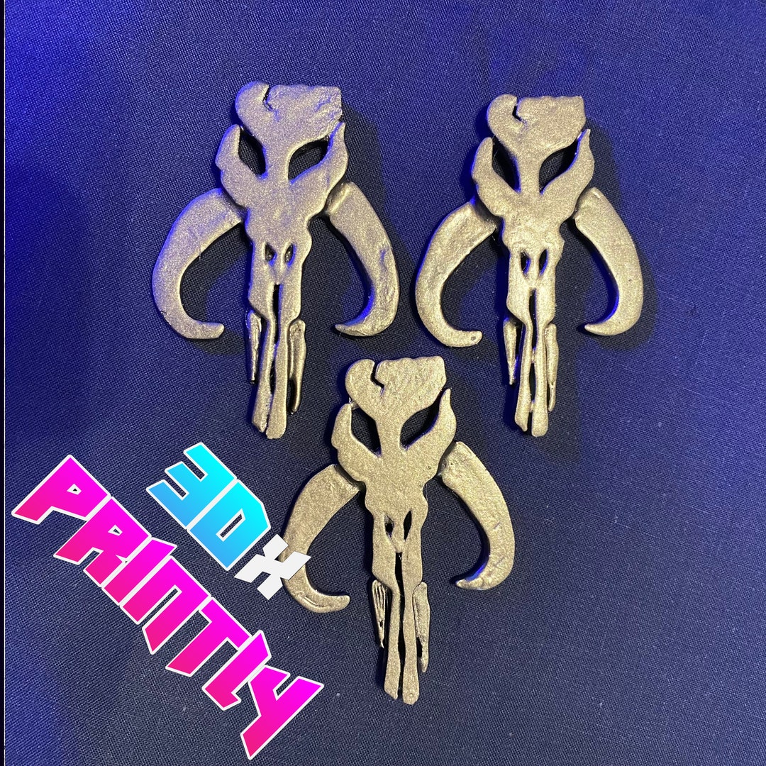 Mando / Mandalorian Mythosaur Symbol Emblem Resin Printed and Painted ...