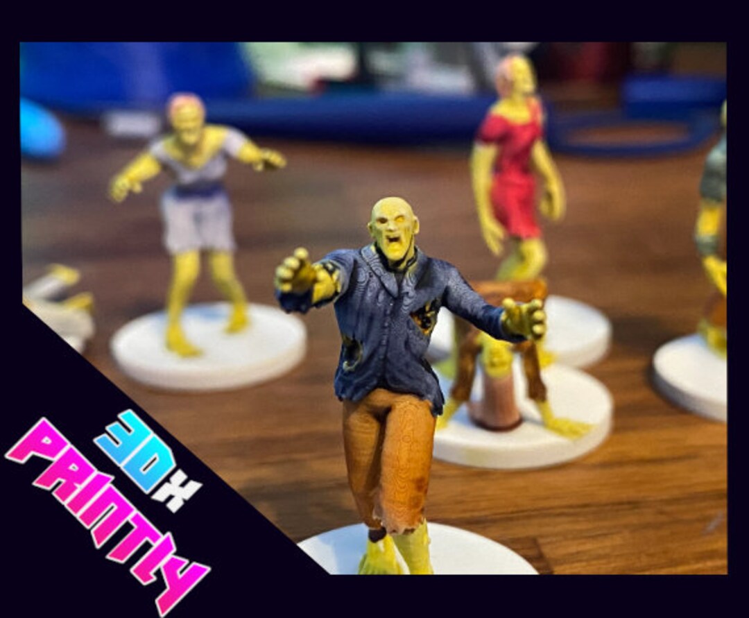 6x Zombie 28mm Resin Printed Miniatures Unpainted - Etsy