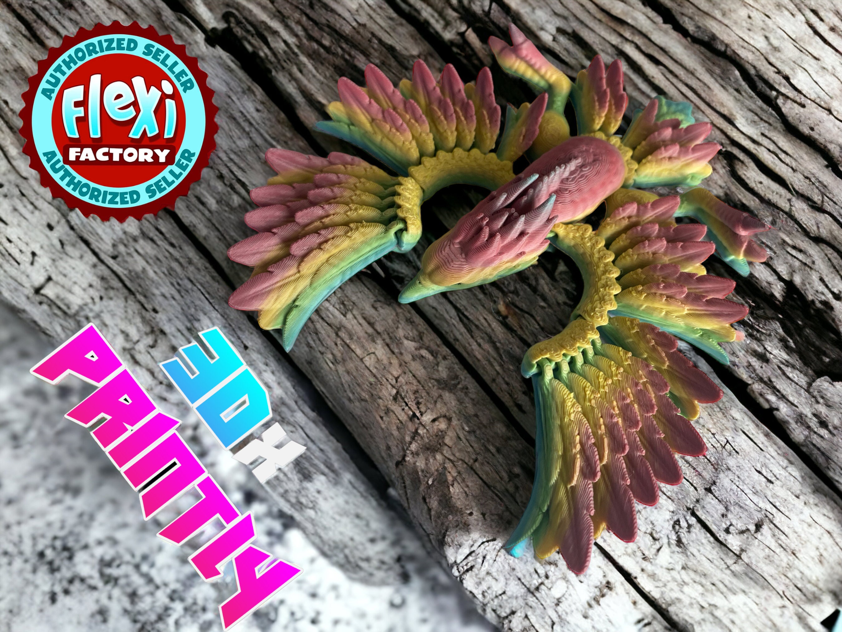 Articulated 'phoenix' Flexifactory 3D Design 3d - Etsy