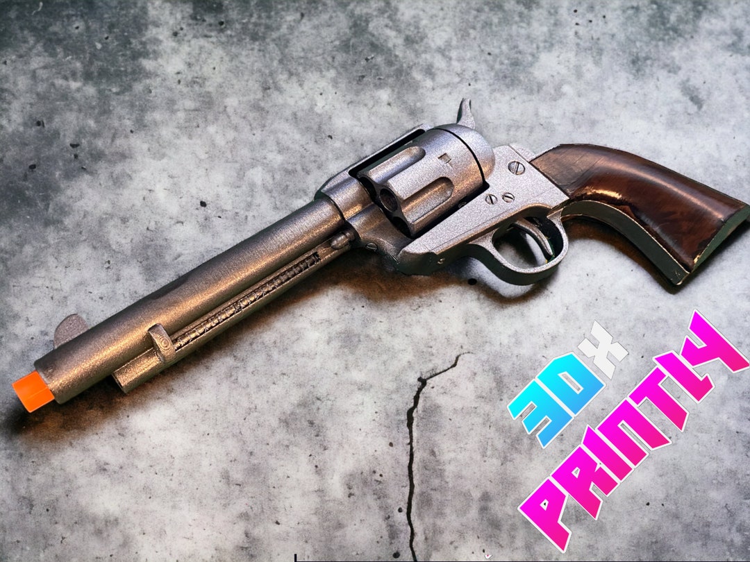 3d Printed 1873 Cattleman Revolver Model RDR Fan Art Cosplay / Prop ...