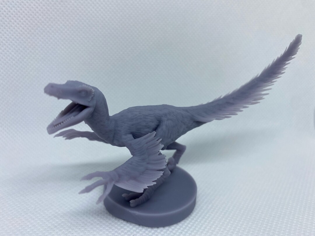 Feathered Velociraptor Model Resin Print Unpainted - Etsy