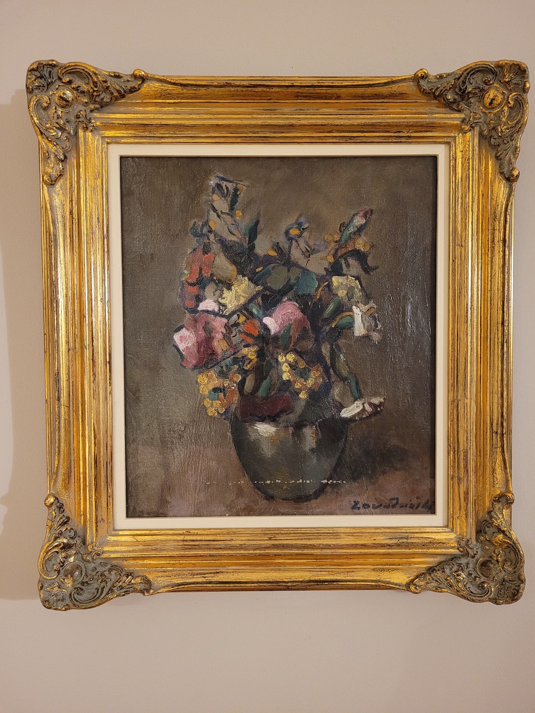 European IMPRESSIONIST Painting in Oil and With Signature of - Etsy