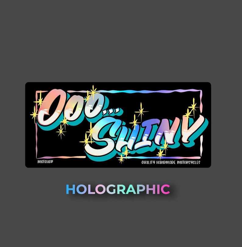 Ooo Shiny, Sticker/decal/bumpersticker/water Bottle - Etsy