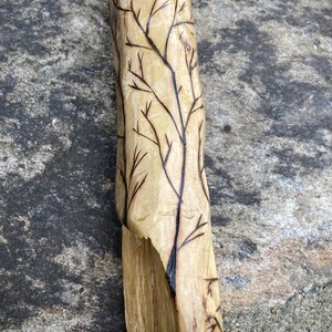 Wood Burned Walking Stick - Etsy