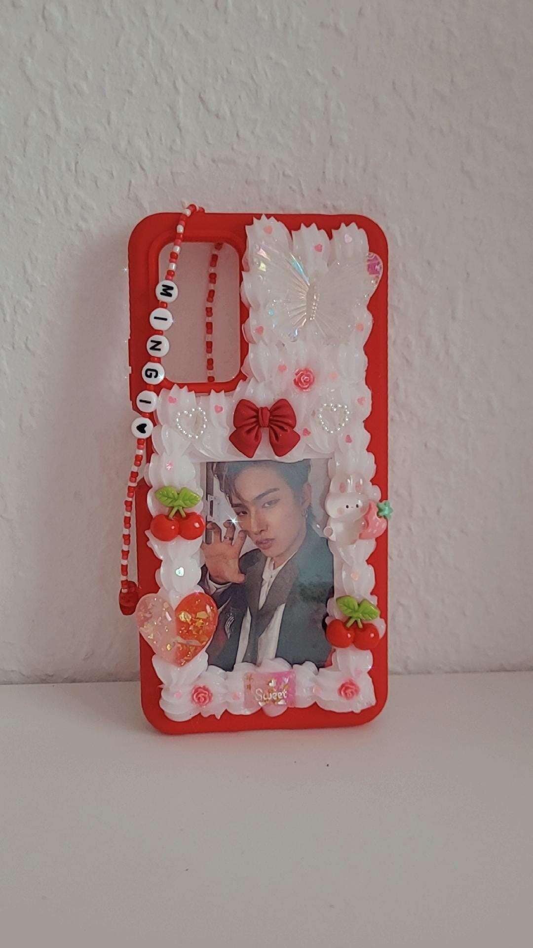 Decoden Phonecase Kpop Phone Case With Charm Handmade Custom Kawaii ...