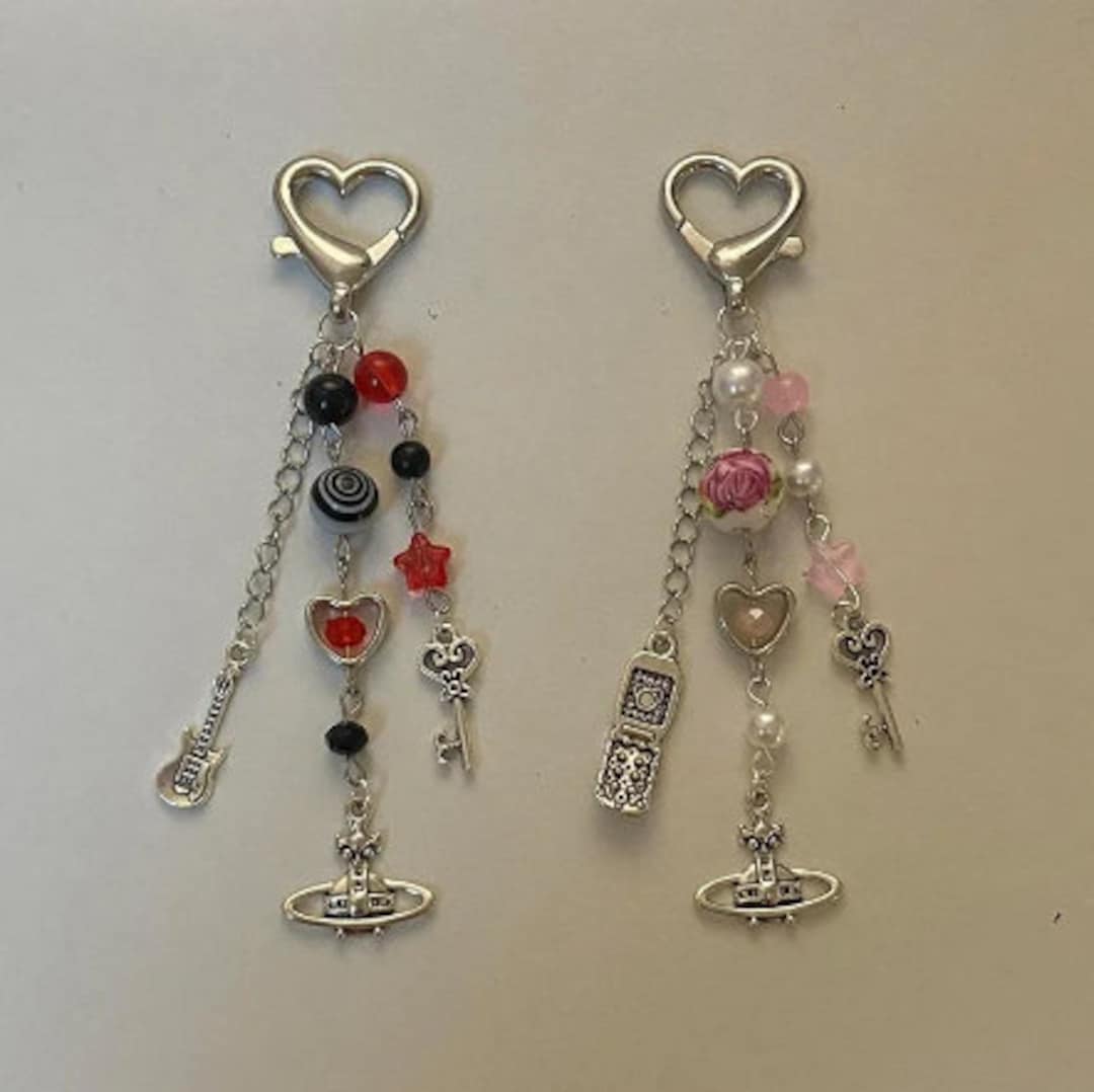 Cell Phone Key Pendant Keychain Anime Inspired Phone Charm Strap Wrist ...