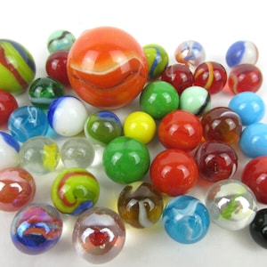 CLASSIC MARBLES Boulder Shooter Glass Swirl MEGA Mint Random Blind Pack ...