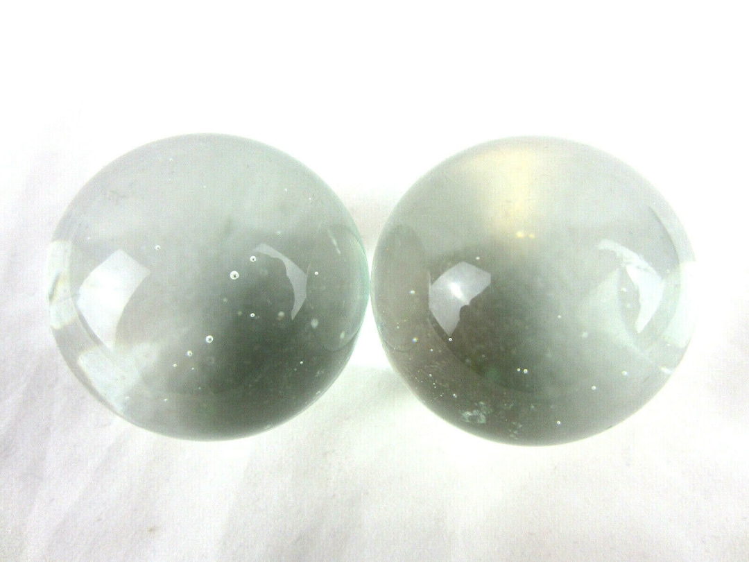2 Boulders 35mm ICE CLEAR Glass Marbles Soap Bubble - Etsy