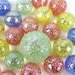 25 Glass Marbles STAR DUST Speckled Glitterbomb Red Green Yellow Blue ...