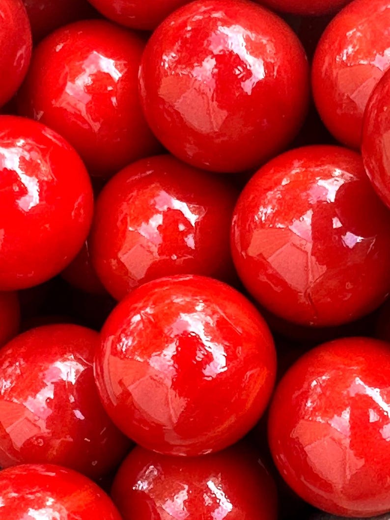 RED Glass Marbles 25mm (1 Inch) SHOOTER Taw (lot of 5) - Etsy