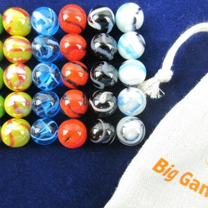 30 DELUXE Solid Glass Replacement Marbles Aggravation Chinese Checker ...