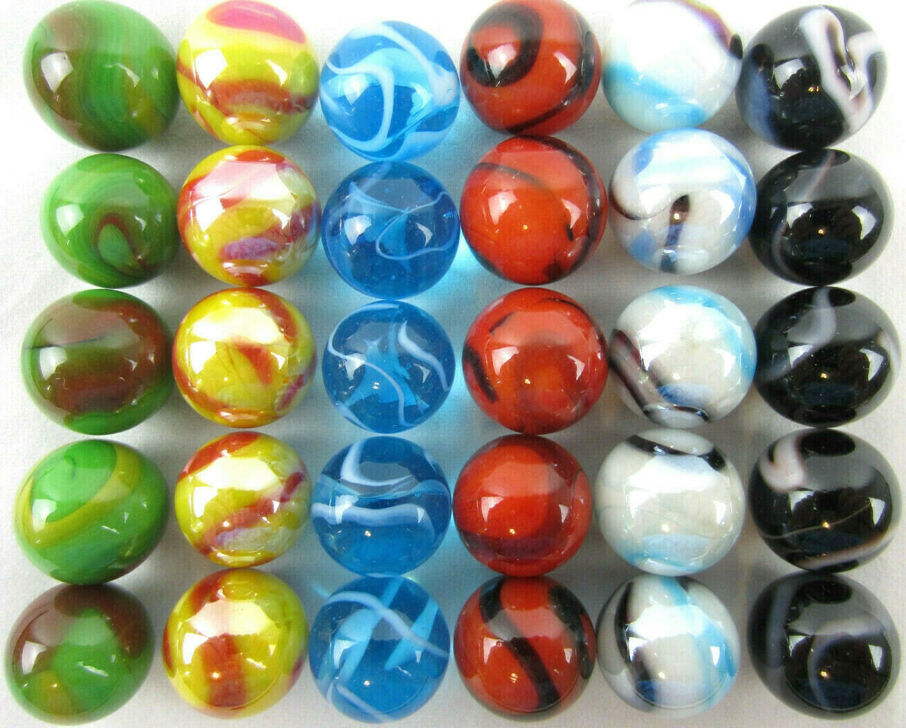 30 DELUXE Solid Glass Replacement Marbles Aggravation Chinese - Etsy