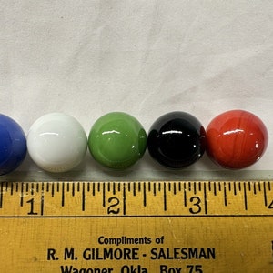 30 Glass Marbles 3/4 Inch (19mm) Replacement Aggravation Board Game ...