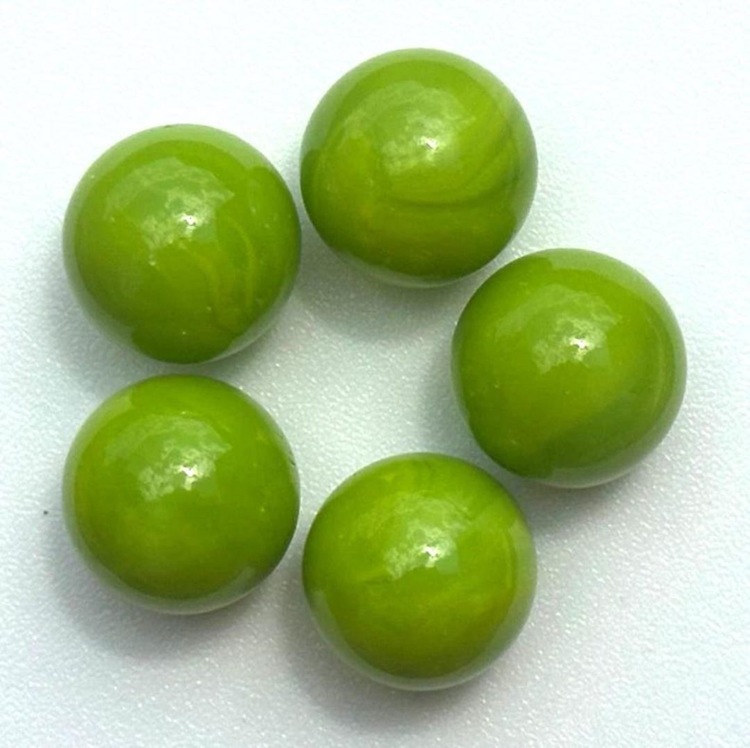 LIME GREEN Glass Marbles 25mm (1 Inch) SHOOTER Taw (lot of 5) - Etsy