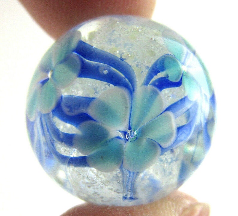 Aster~glow in the Dark~handmade Art Glass Collector Marble~22mm - Etsy