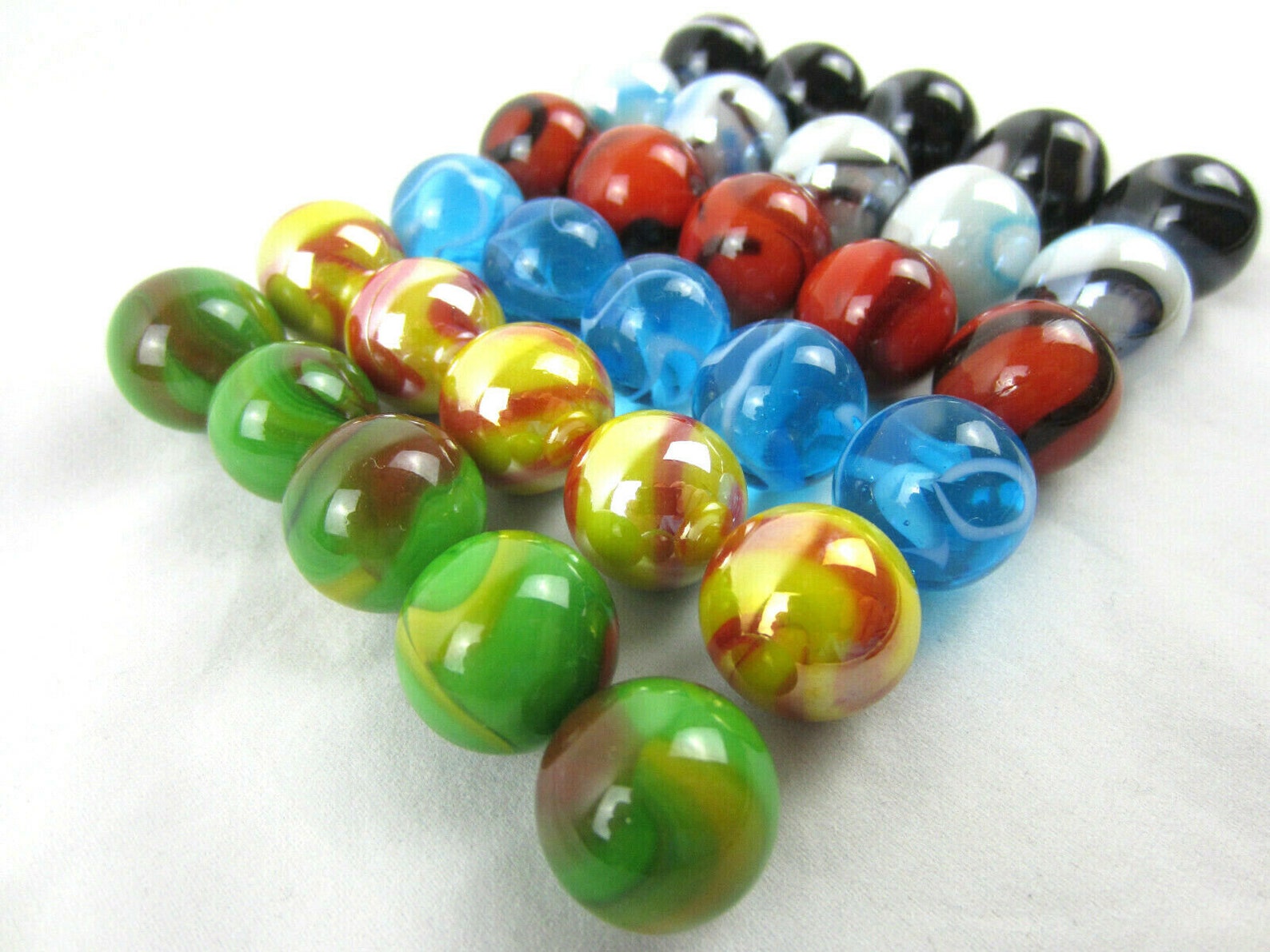 30 DELUXE Solid Glass Replacement Marbles Aggravation Chinese - Etsy