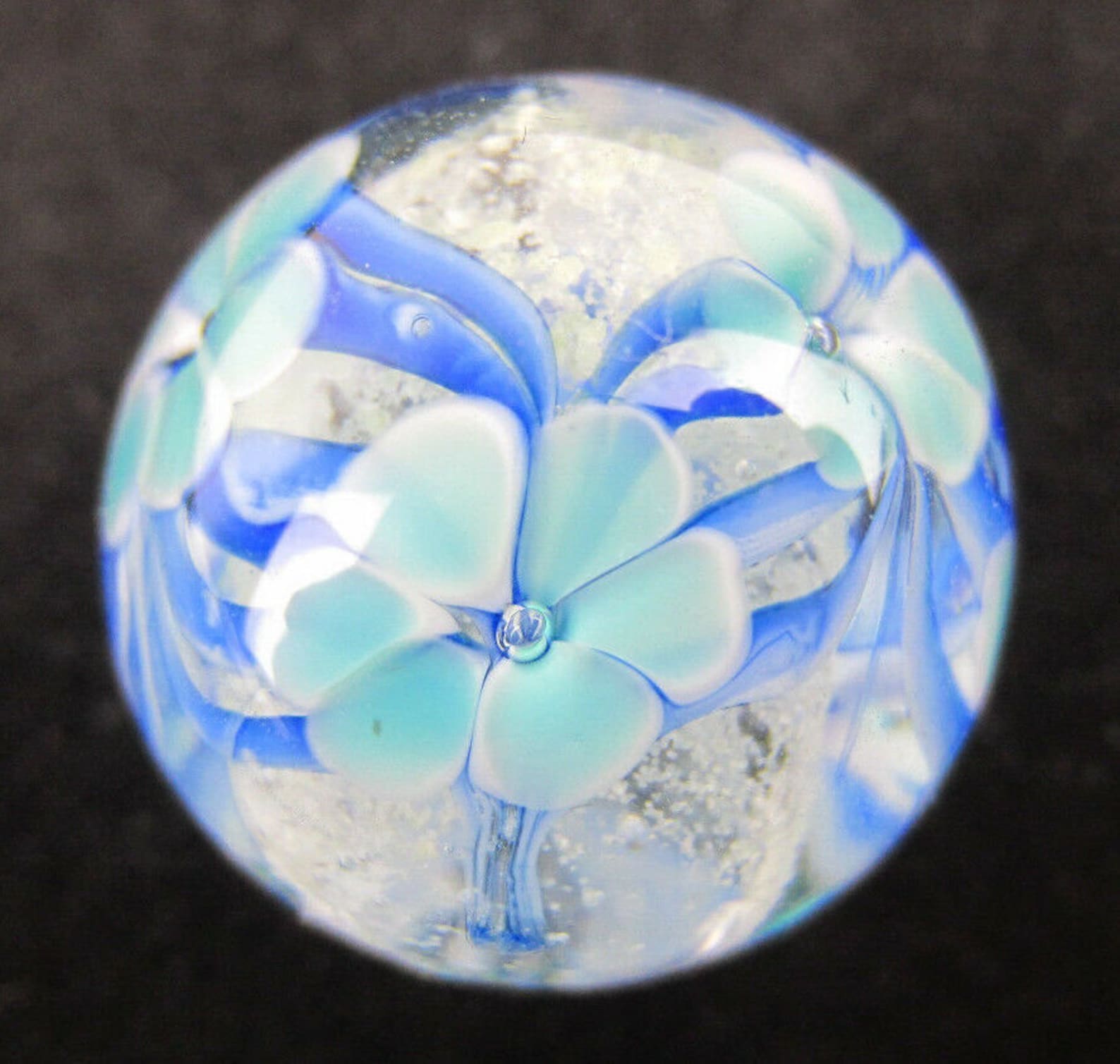 Aster~glow in the Dark~handmade Art Glass Collector Marble~22mm - Etsy
