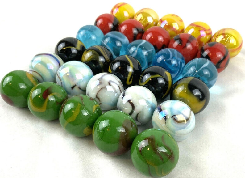 LARGE 30 DELUXE 1 25mm Replacement Marbles Aggravation - Etsy