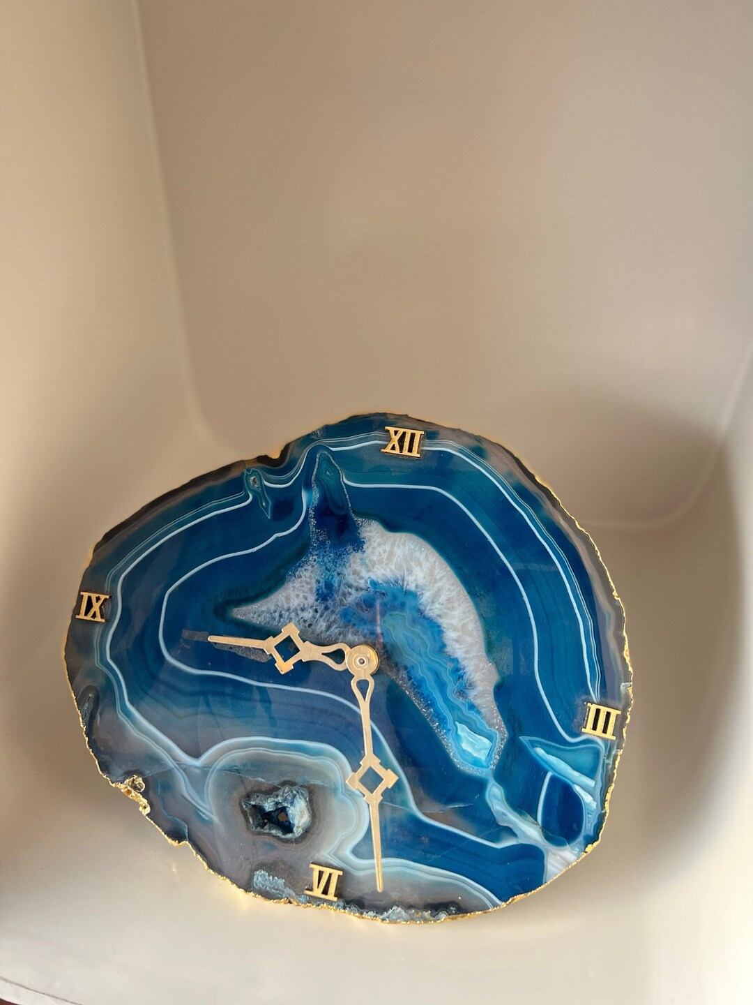 Agate Desk Clock - Etsy