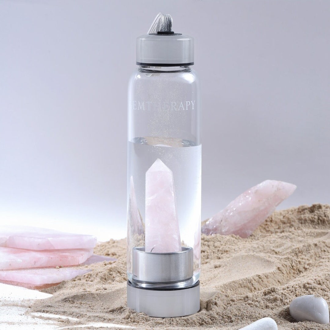 Rose Quartz - Gem Elixir | Water Bottle | Crystal Infused Water Bottle ...