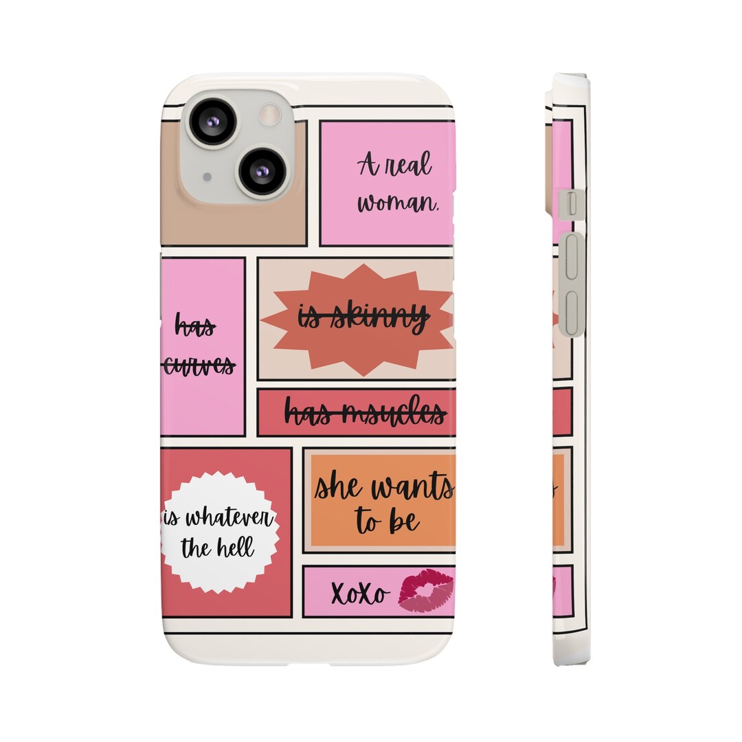 Positive Quote Girls Snap Case Pink iPhone and Samsung - Etsy UK