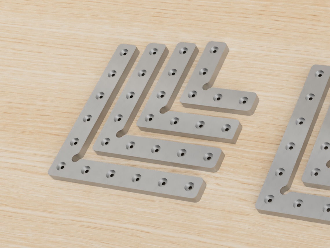 CNC Stop Block BUNDLE - Fixture Table Locating Squares & Straight Edges ...