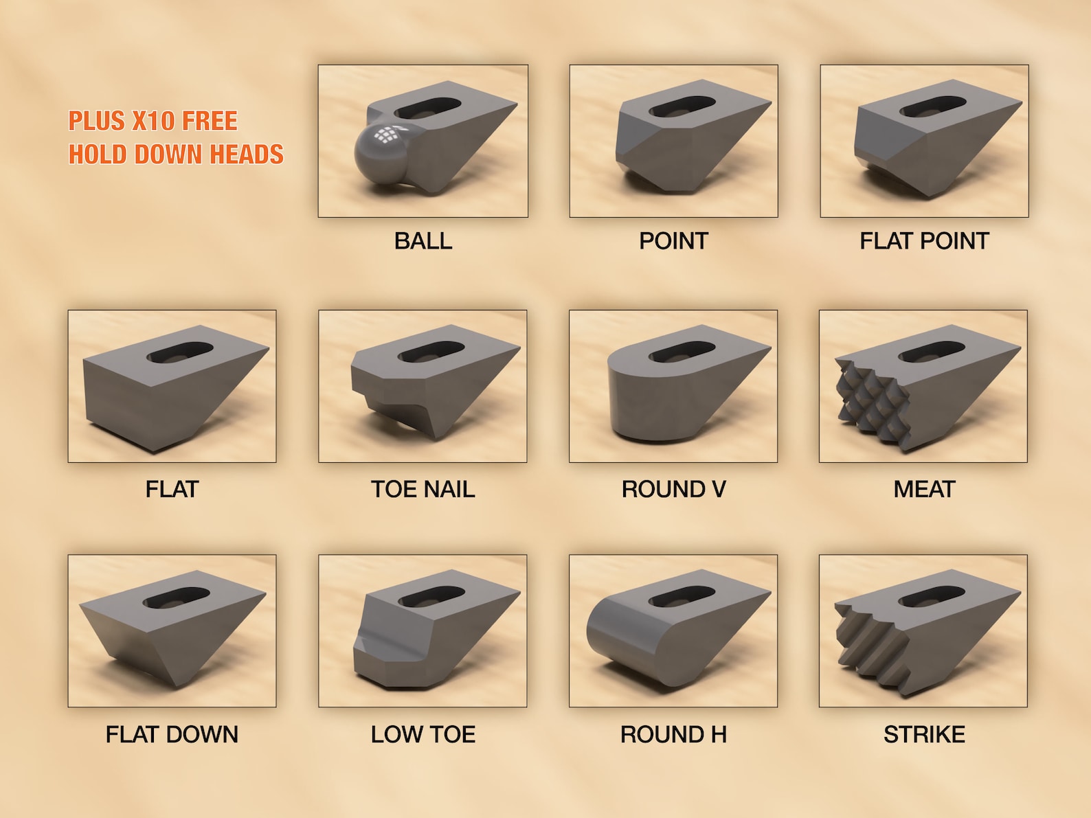 CNC Toe Clamp Hold Down - With Fixture Accessories - All Files ...