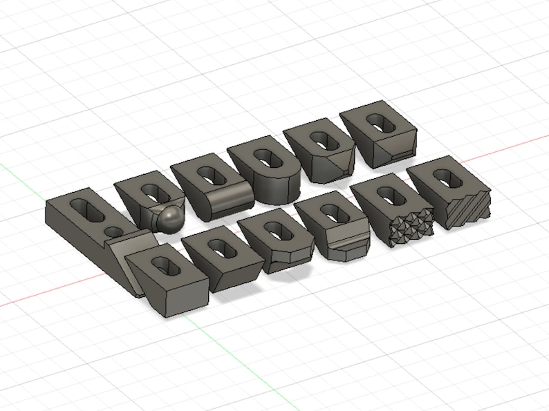 CNC Toe Clamp Hold Down - With Fixture Accessories - All Files ...