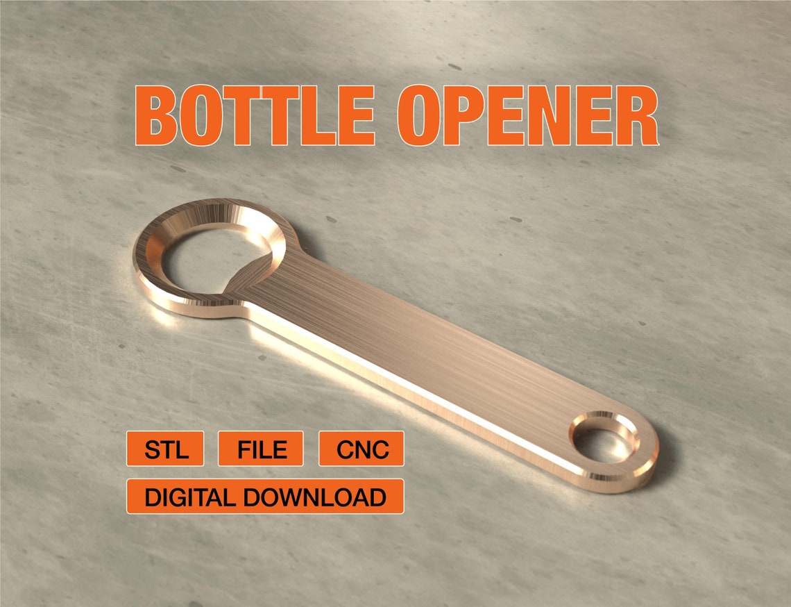 Unique Bottle Opener - DIY CNC - Design File - Digital Download STL - Etsy