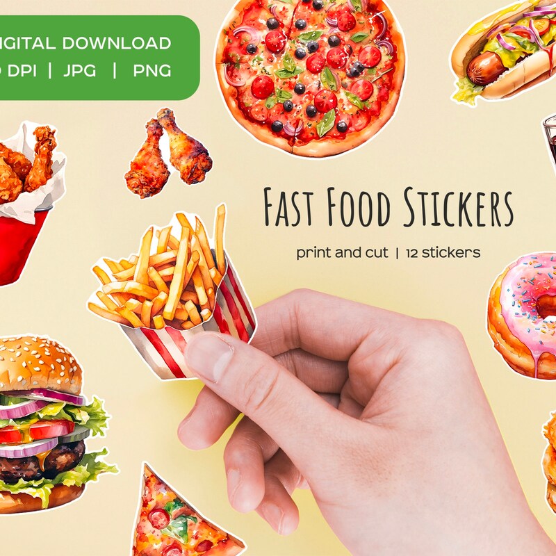 Food Stickers - Etsy
