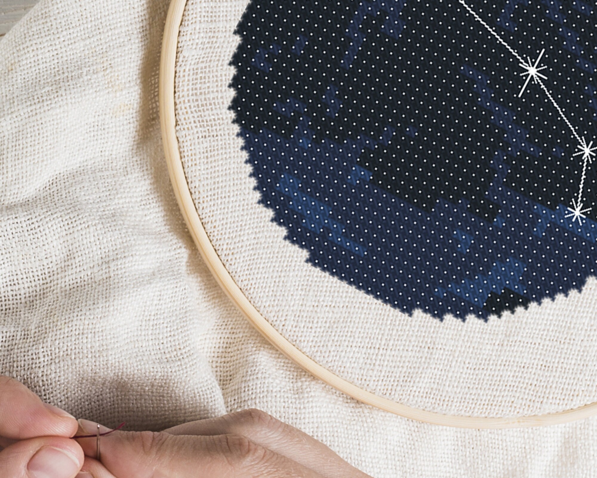 Aries Cross Stitch Pattern PDF. Zodiac Sign Constellation Embroidery ...