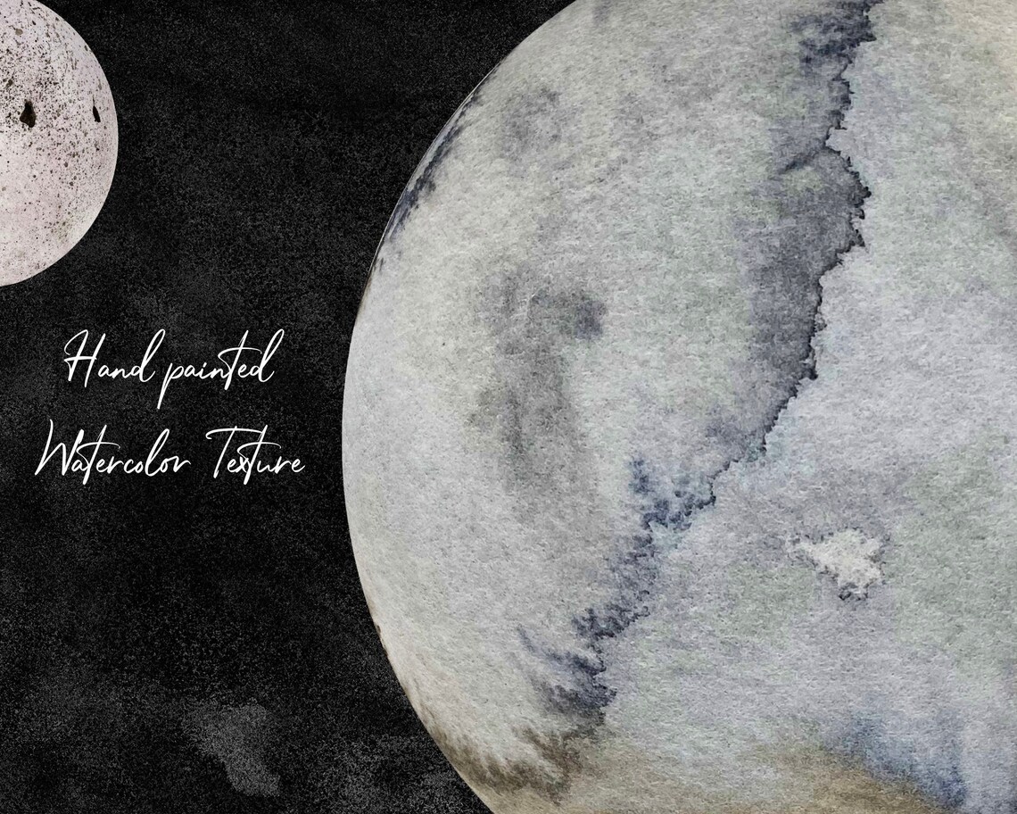 Watercolor Planets Clipart. Magic Solar System Illustration. Watercolor ...